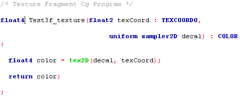 Figura 20 - Exemplo de fragment program.